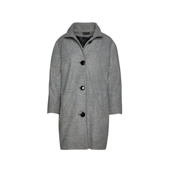 CONQUISTA Coat With Upright Collar Fashion - Grey