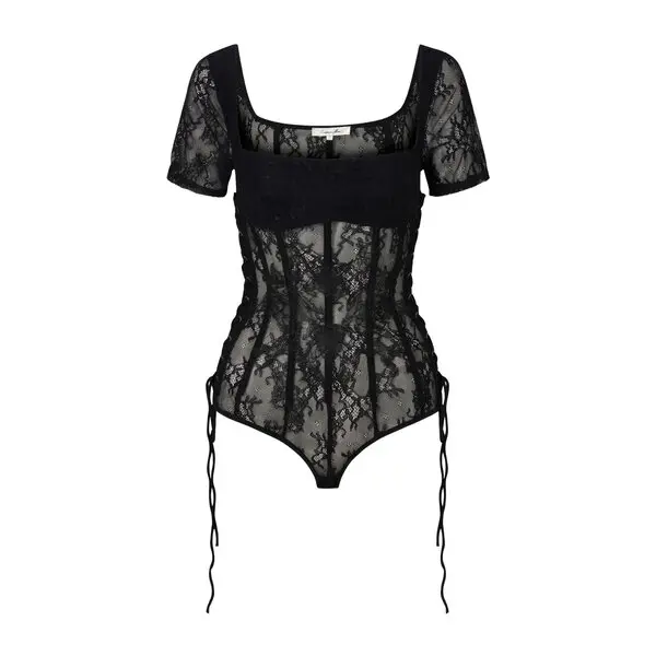 EMPRESS MIMI Lilith Lace Bodysuit - Black