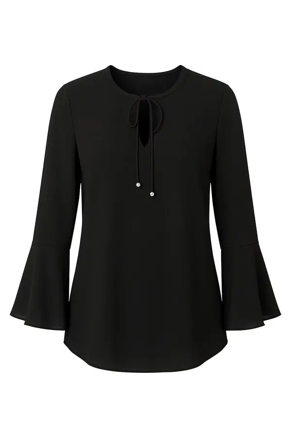 CONQUISTA Flounce Sleeve Top