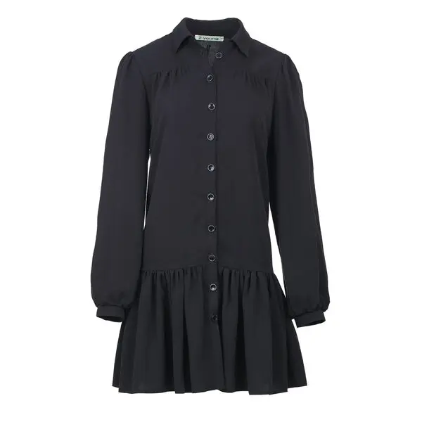 CONQUISTA Tencel Dress With Buttons