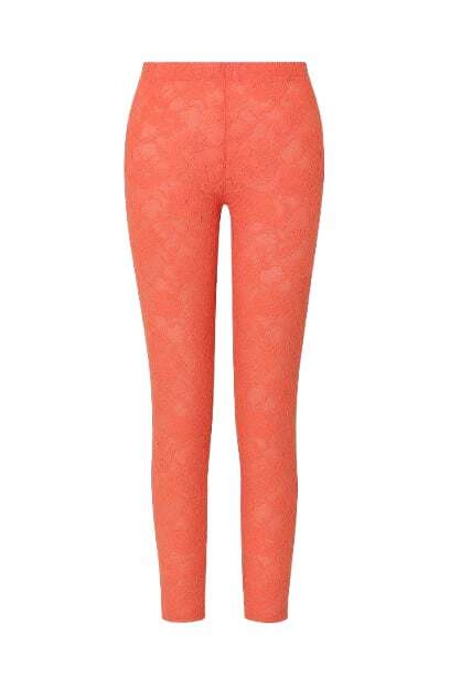 CONQUISTA Lace Leggings Apricot - Orange