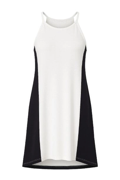 CONQUISTA Two Tone Mullet Cut Dress
