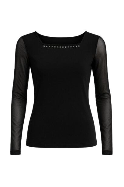 CONQUISTA Decorative Long Sleeve Top