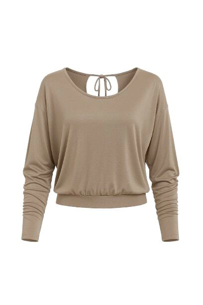 CONQUISTA Tie Back Top In Iron