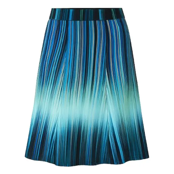CONQUISTA Print Cloche Skirt - Blue