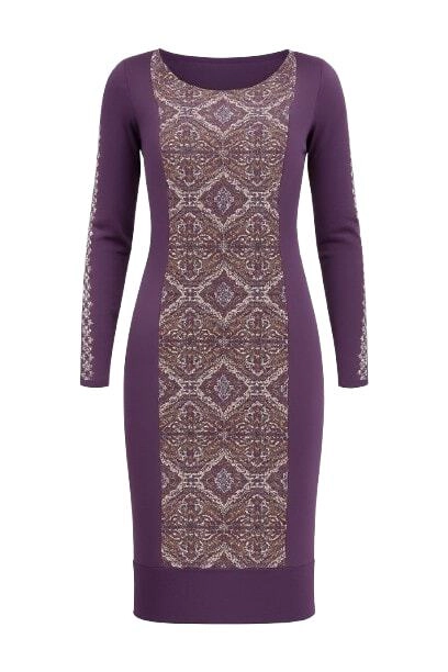CONQUISTA Stretch Boat Neck Dress