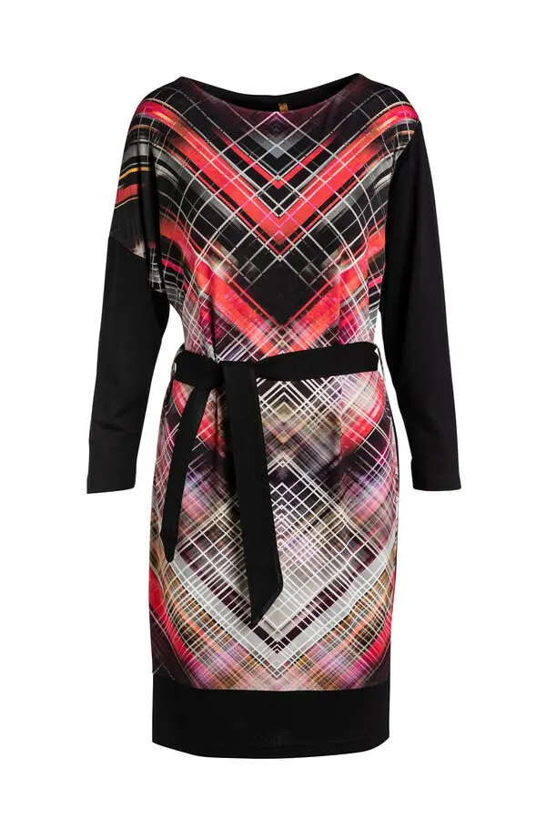 CONQUISTA Sack Dress - Red
