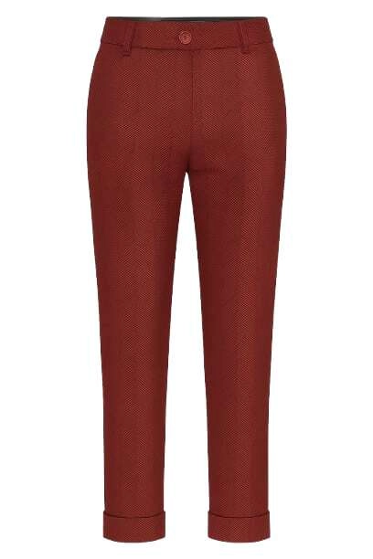 CONQUISTA Cropped Tape Pants With Turn Ups