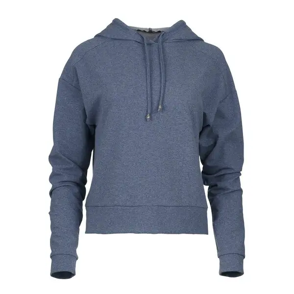 CONQUISTA Indigo Mélange Hooded Sweatshirt - Blue