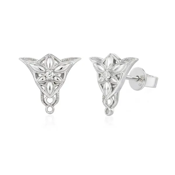 AZURA JEWELRY NEW YORK Evenfall Star Stud Earrings - Silver