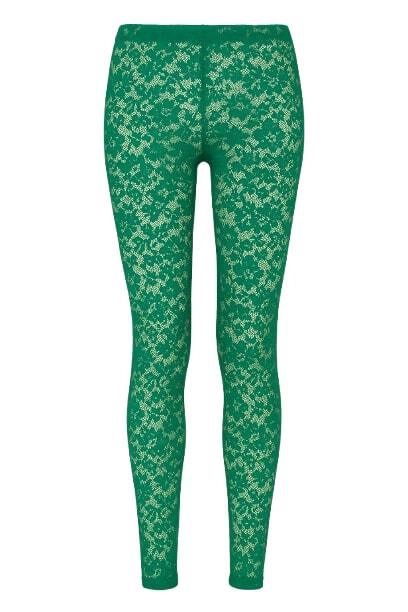 CONQUISTA Lace Leggings - Green