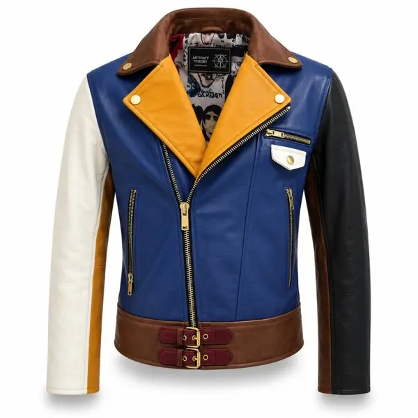 ZASTASTUDIO Artifact Theory Biker Leather Jacket - Black