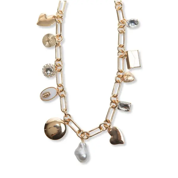 Argento Vivo The Esme Charm Locket Necklace - Gold