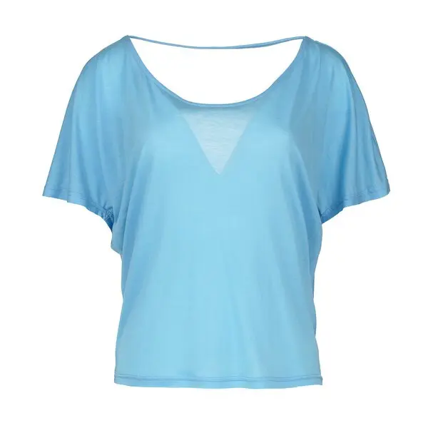 CONQUISTA Sky Drape Back Top