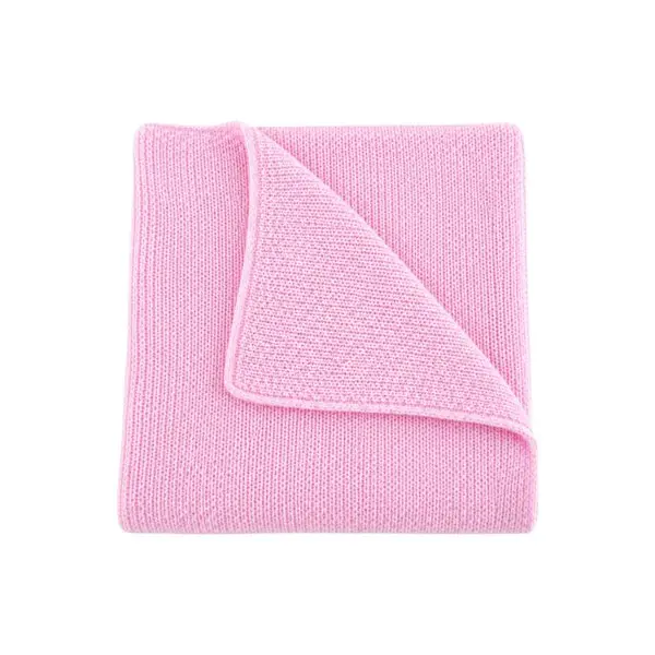 LOOM & COVE 100% Cashmere Honeycomb Baby Blanket Baby - Pink
