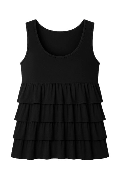 CONQUISTA Frill Tiered Top