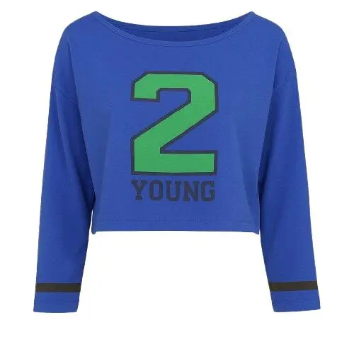 CONQUISTA 2-young Crop Top Royal - Blue
