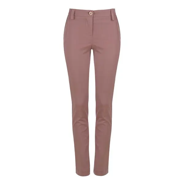 CONQUISTA Chic Mauve Tencel-blend Trousers