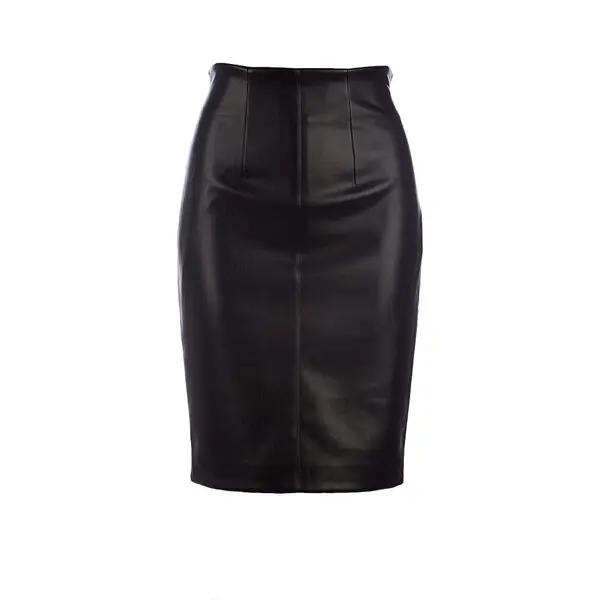 CONQUISTA Pleather Pencil Skirt