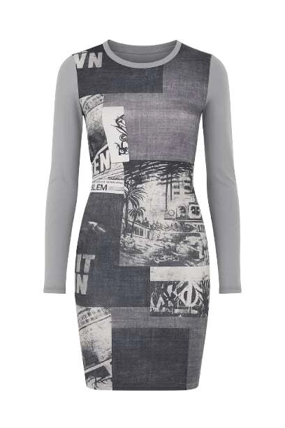 CONQUISTA Print Stretch Dress