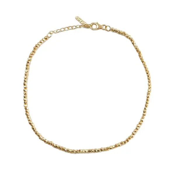 Argento Vivo The Cecilia Nugget Anklet - Silver