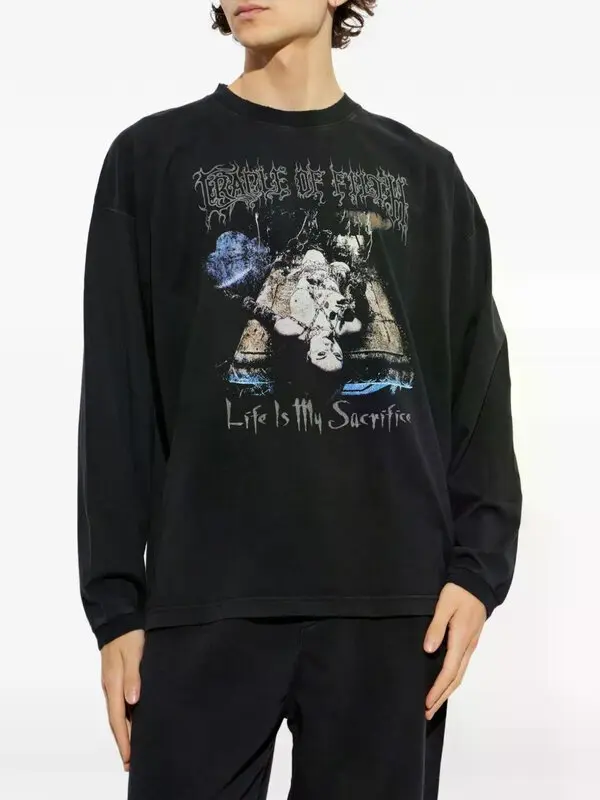 Vetements Graphic-print Long-sleeve T-shirt