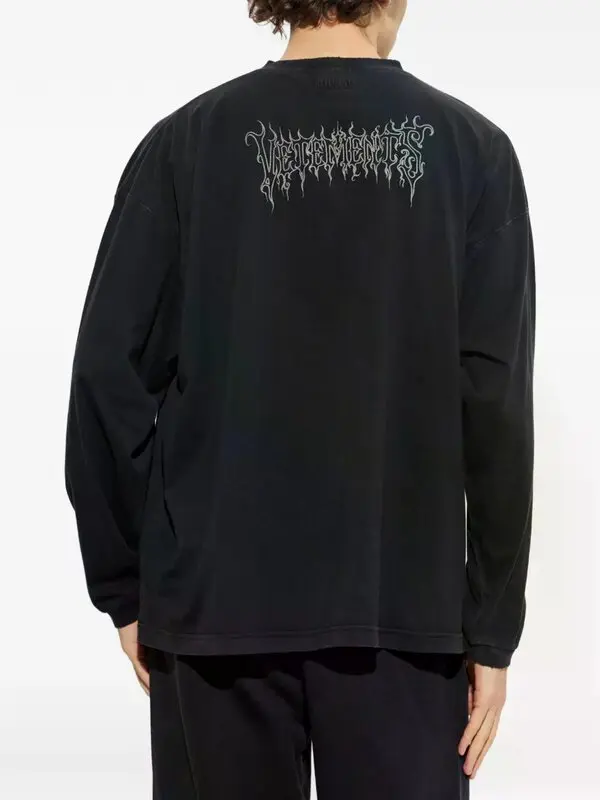 Vetements Graphic-print Long-sleeve T-shirt