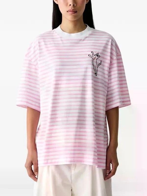 Iceberg Striped Embroidered T-shirt