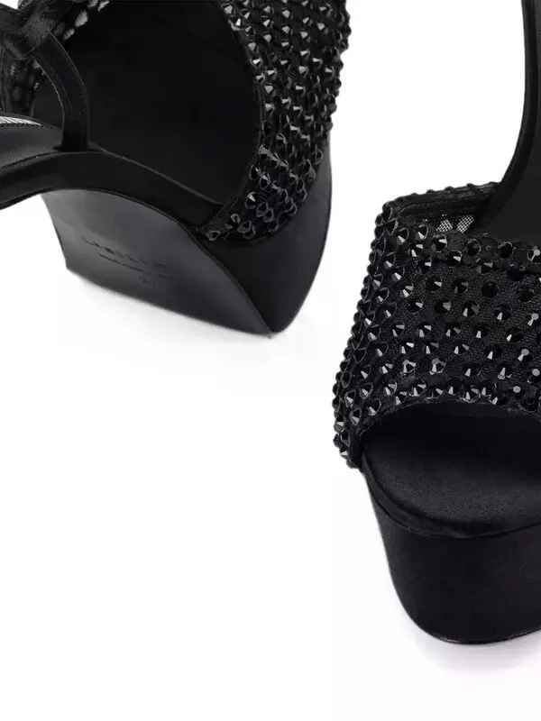 LE SILLA Gilda Crystal-embellished Platform Sandals
