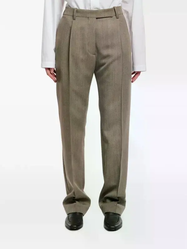 Studio Nicholson Pin-tuck Tailored Trousers - Neutrals