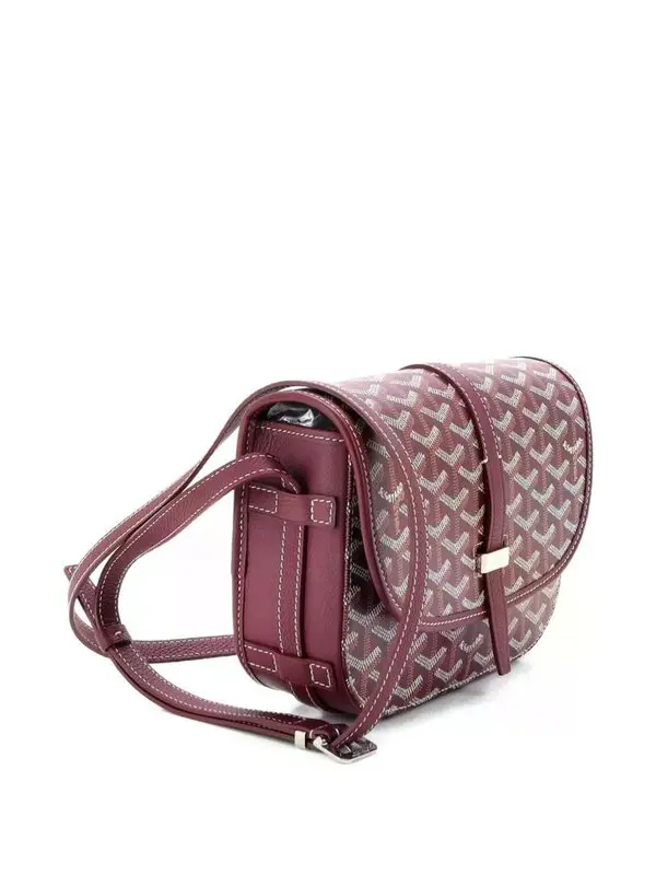 Goyard Belvedere Ii Messenger Bag In Coated Canvas - Pink
