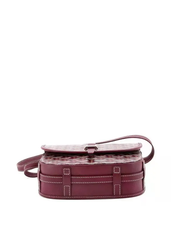 Goyard Belvedere Ii Messenger Bag In Coated Canvas - Pink