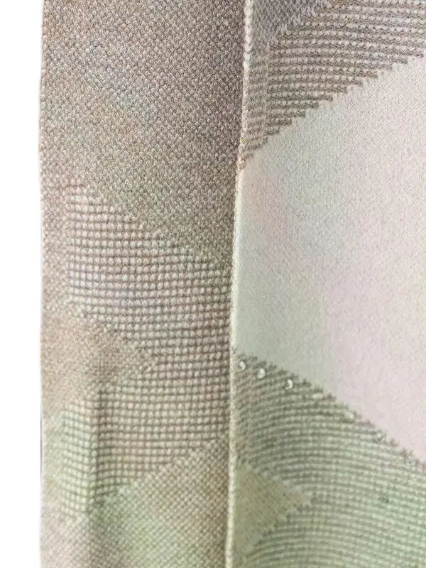 Joseph Ribkoff Geometric-pattern Pompom Scarf
