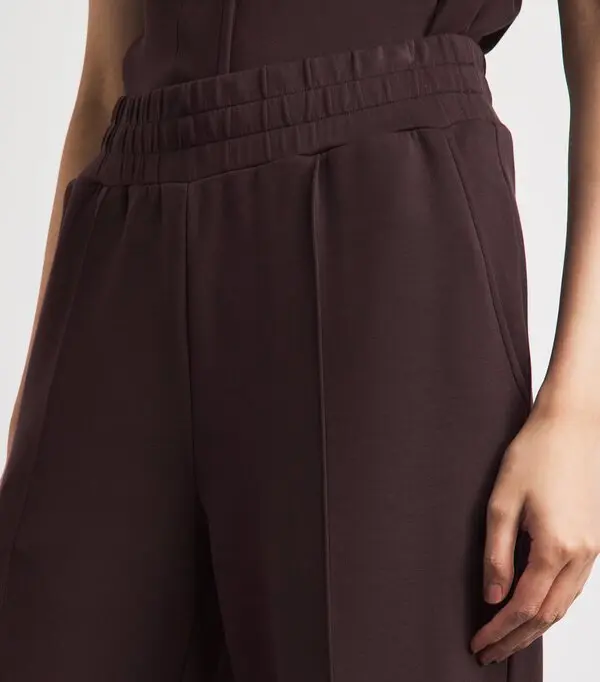 Varley Pleated Wide-leg Sweatpants
