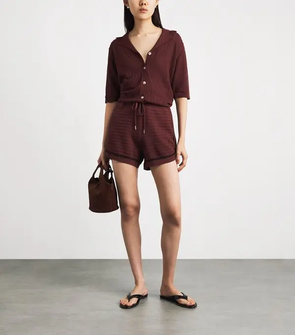 Varley Cotton Knit Morden Shorts