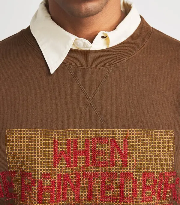 JW Anderson X Patrick Carroll Painted Birds Sweatshirt