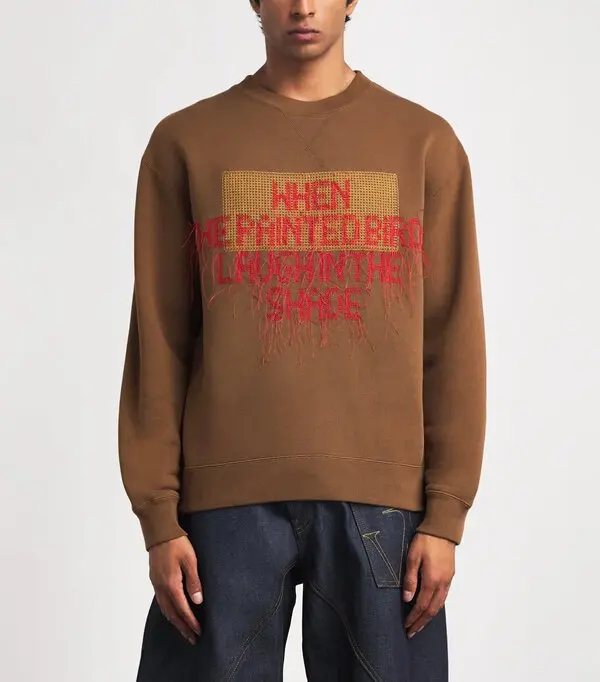 JW Anderson X Patrick Carroll Painted Birds Sweatshirt