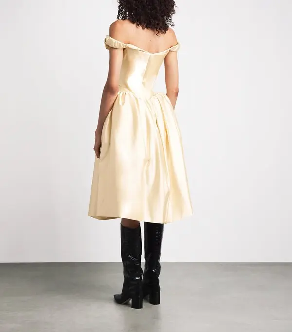 VIVIENNE WESTWOOD Satin Lady Corset Midi Dress