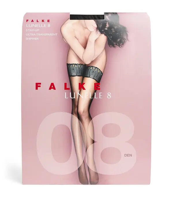 Falke Lunelle 8 Stay-up Stockings - Black