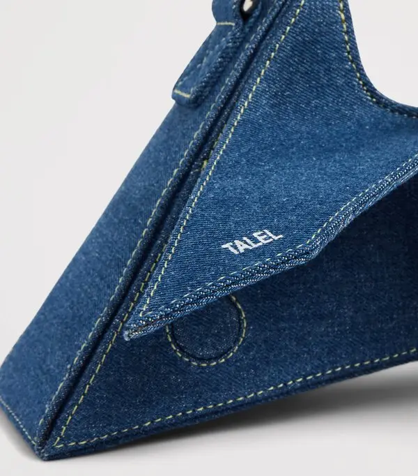 TALEL PARIS Denim Wave Shoulder Bag
