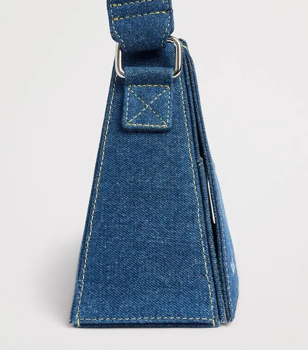 TALEL PARIS Denim Wave Shoulder Bag