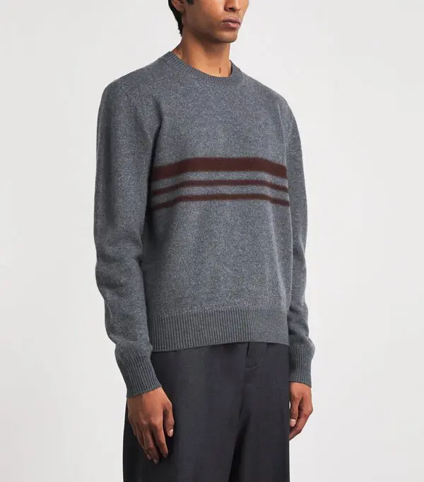 CRAIG GREEN Wool Felt Stripe Crew Neck Sweater
