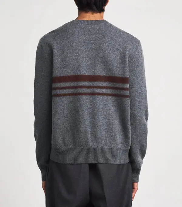 CRAIG GREEN Wool Felt Stripe Crew Neck Sweater