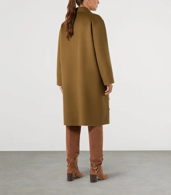 Marina Rinaldi Virgin Wool Embellished Coat