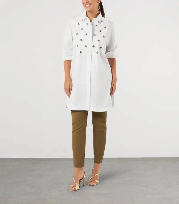 Marina Rinaldi Canvas Slim Trousers