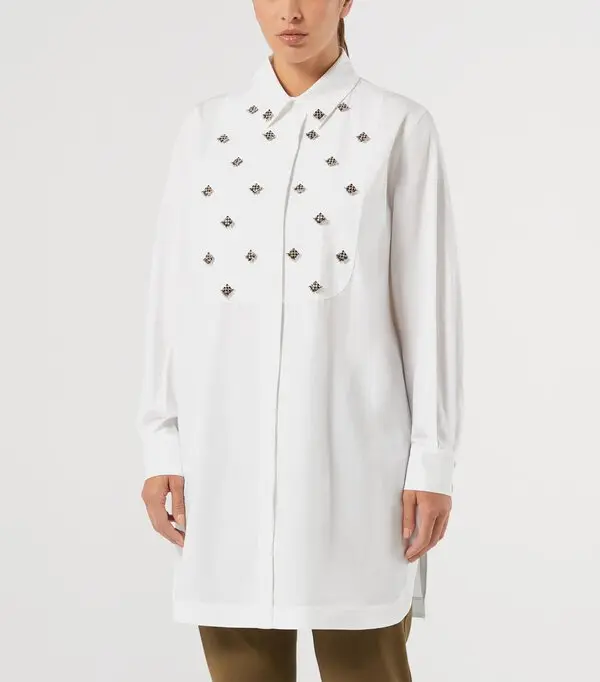 Marina Rinaldi Embellished Longline Shirt