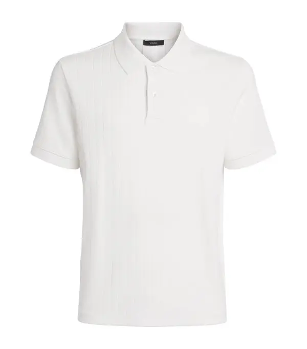Vince Pima Cotton Knit Polo Shirt