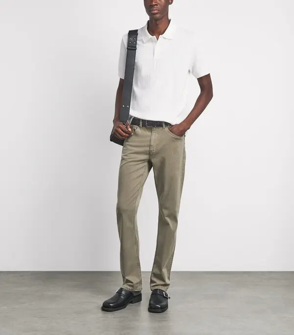 Vince Pima Cotton Knit Polo Shirt