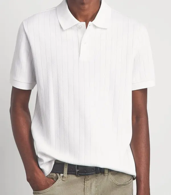 Vince Pima Cotton Knit Polo Shirt