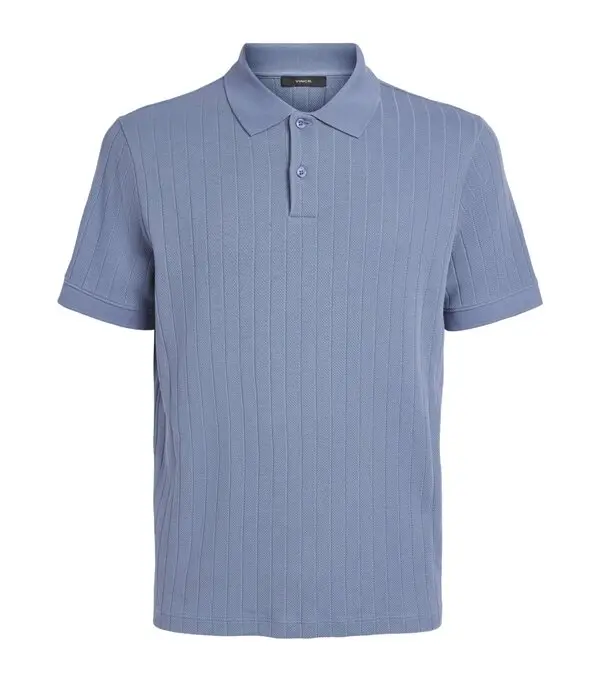 Vince Pima Cotton Knit Polo Shirt